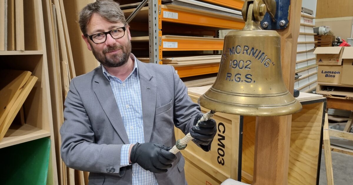 Century-old Antarctic Bell Signals Start of… | Canterbury Museum